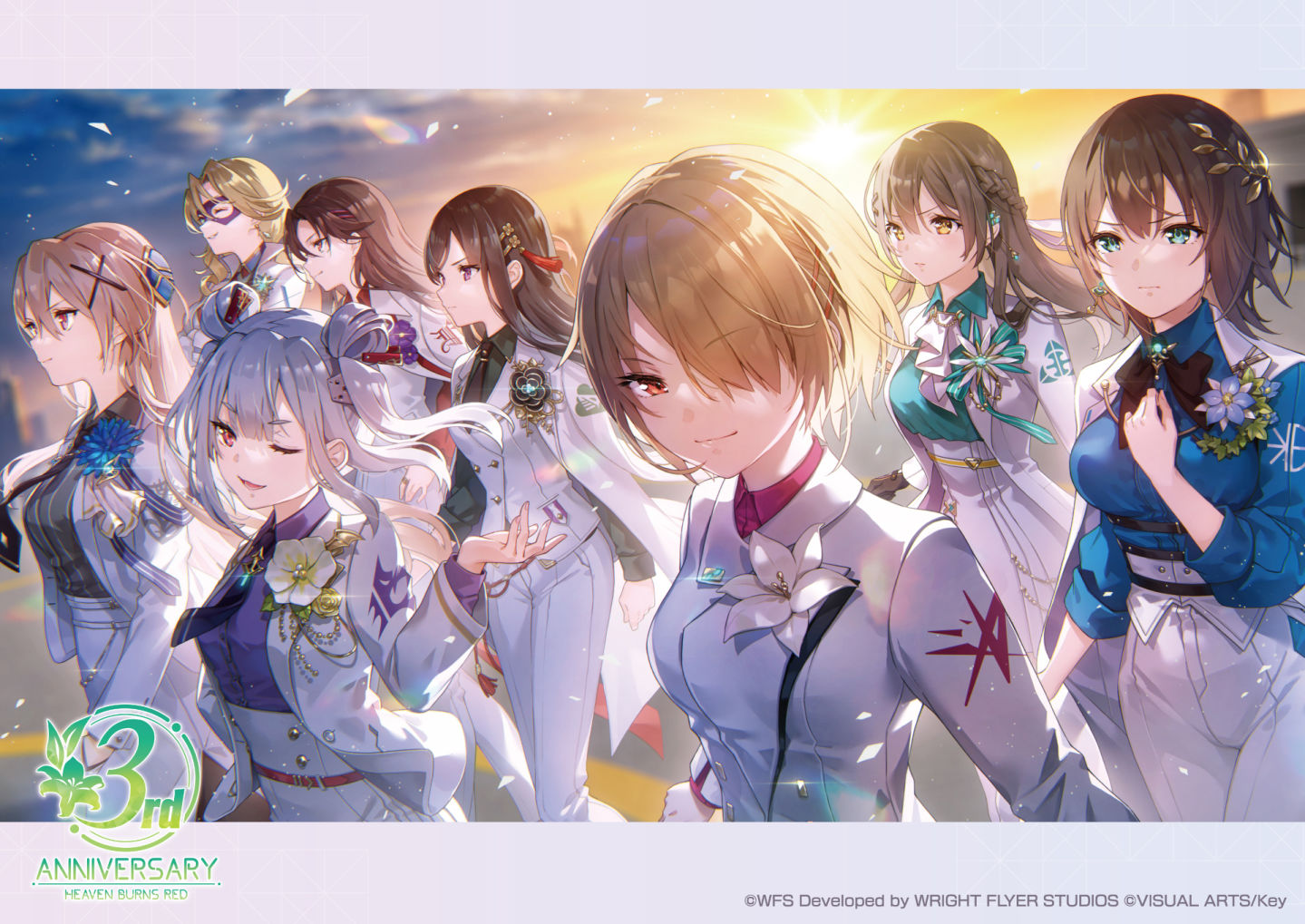 《緋染天空 Heaven Burns Red》慶 3 週年推 150 連免費探索，「白河結奈」特別故事活動上線 | 遊戲基地 Gamebase