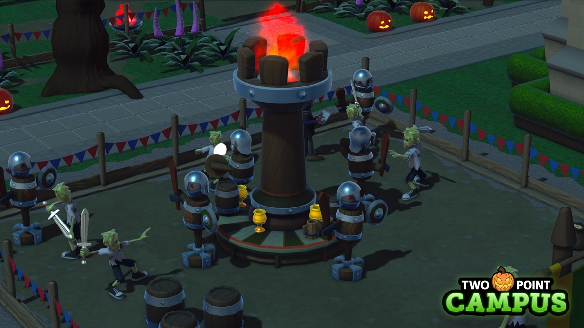 《Two Point Studios 雙點校園》在全新萬聖節更新中體驗完美的覓食場所！ | 遊戲基地 Gamebase