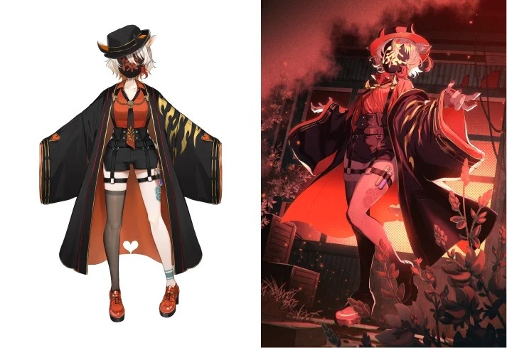 主題是花牌＆反派！新虛擬偶像事務所「ΛLIVE」所屬兩名成員 11/11 正式出道 | beanfun!