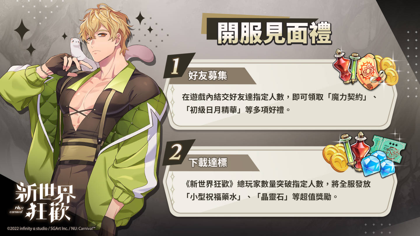 EROLABS正式推出BL原創成人手遊《新世界狂歡NU: Carnival》！準備好學習魔力的交媾了嗎？ | 遊戲基地 Gamebase