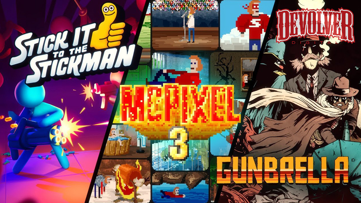 《傘槍英雄 Gunbrella》、《Stick it to the Stickman》、《Mcpixel 3》於新品節搶先釋出遊戲試玩版 | 遊戲基地 Gamebase