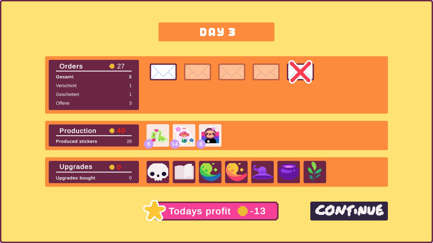 休閒貼紙店模擬《Sticky Business》發表，發揮想像力製作獨特貼紙賺大錢！ | beanfun!