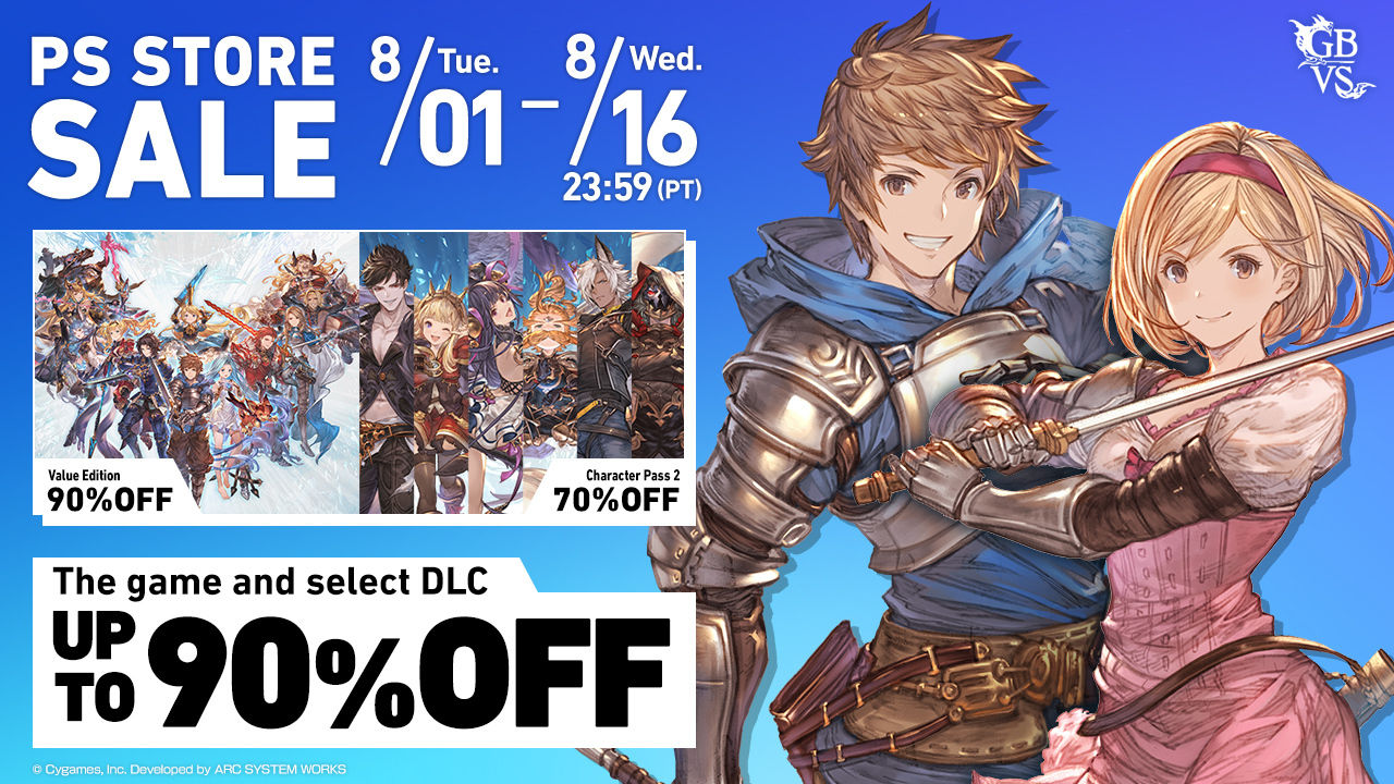 《碧藍幻想Versus》全世界累計銷售突破100萬套！最高90％OFF期間限定優惠舉辦 | 遊戲基地 Gamebase