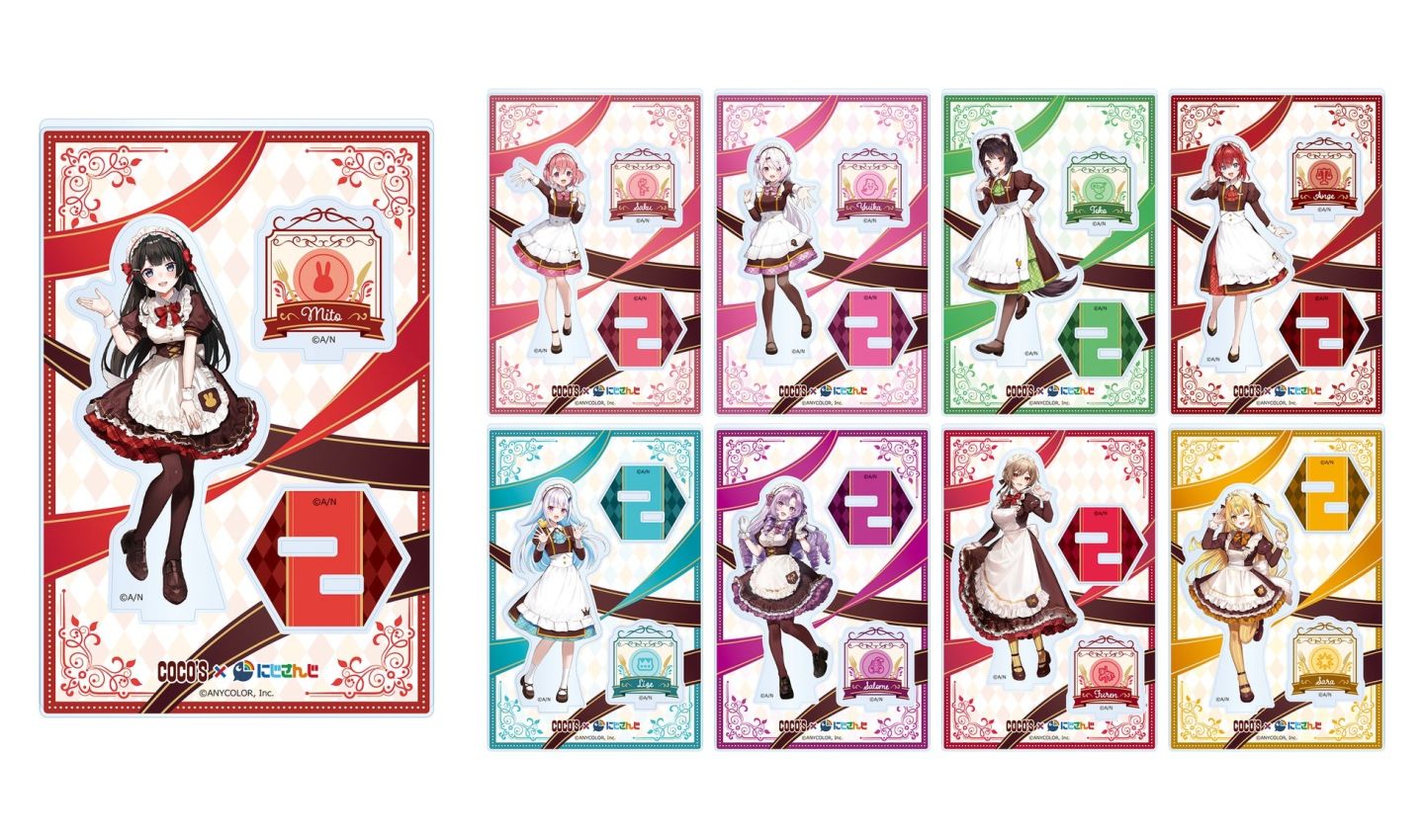 九位女性 Vtuber 換上服務生造型登場！彩虹社＆Coco's 期間限定合作 5/21 起開跑 | beanfun!