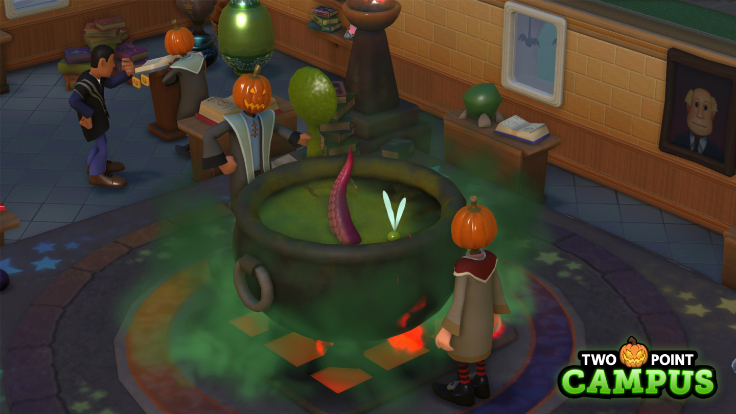《Two Point Studios 雙點校園》在全新萬聖節更新中體驗完美的覓食場所！ | 遊戲基地 Gamebase