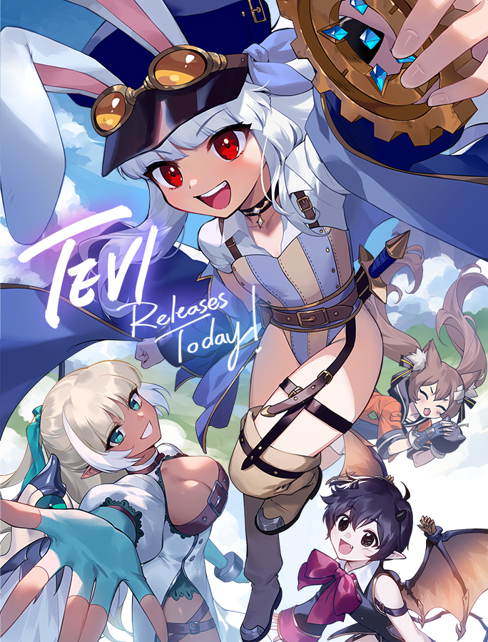 台灣獨立製作《TEVI》Steam、Switch 平台上架，扮兔耳娘帶浮遊炮享受各種炫目連技 | 遊戲基地 Gamebase