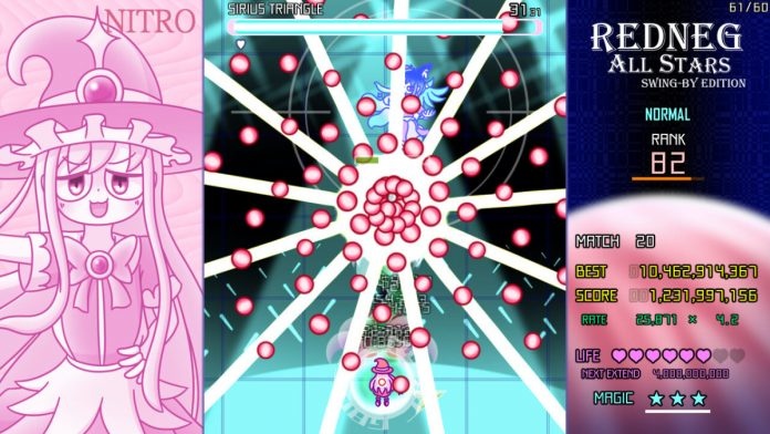 STG 彈幕戰《Redneg Allstars Swing-By Edition》6/21 正式推出！60 隻以上頭目等你挑戰 | 遊戲基地 Gamebase