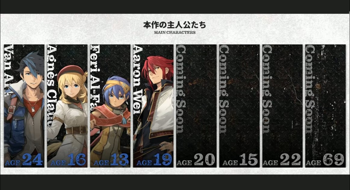 日本Falcom 40周年紀念旗下最人氣角色紅髮亞特魯居冠！《黎之軌跡》八主角最新畫面情報同步公開 | 遊戲基地 Gamebase