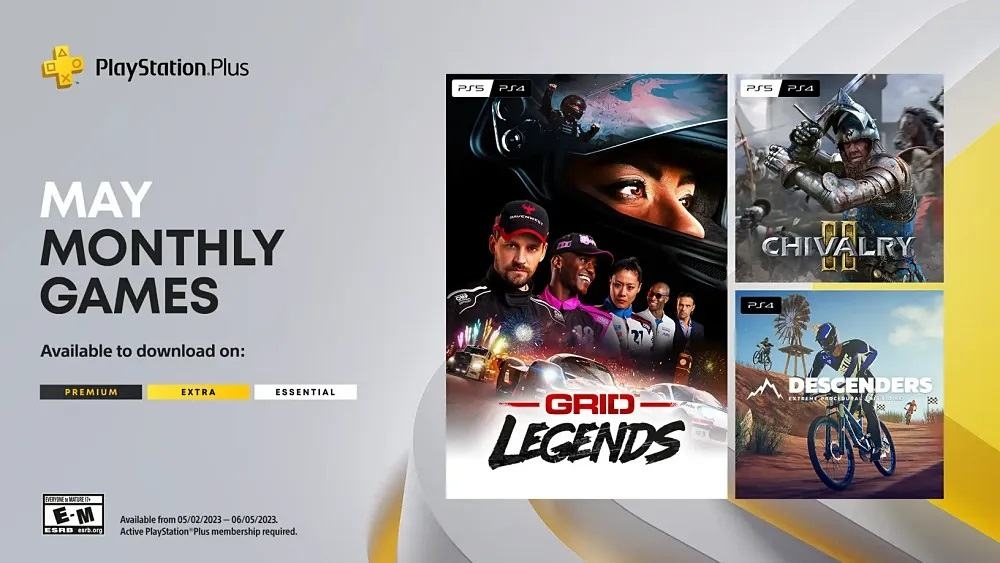 PS Plus 會員免費遊戲陣容《極速房車賽 GRID Legends》、《Chivalry 騎士精神2》＆《Descenders》公開 | 遊戲基地 Gamebase
