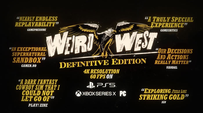 《詭野西部》4K／60fps 次世代主機版《Weird West Definitive Edition》5/8 發售 | 遊戲基地 Gamebase