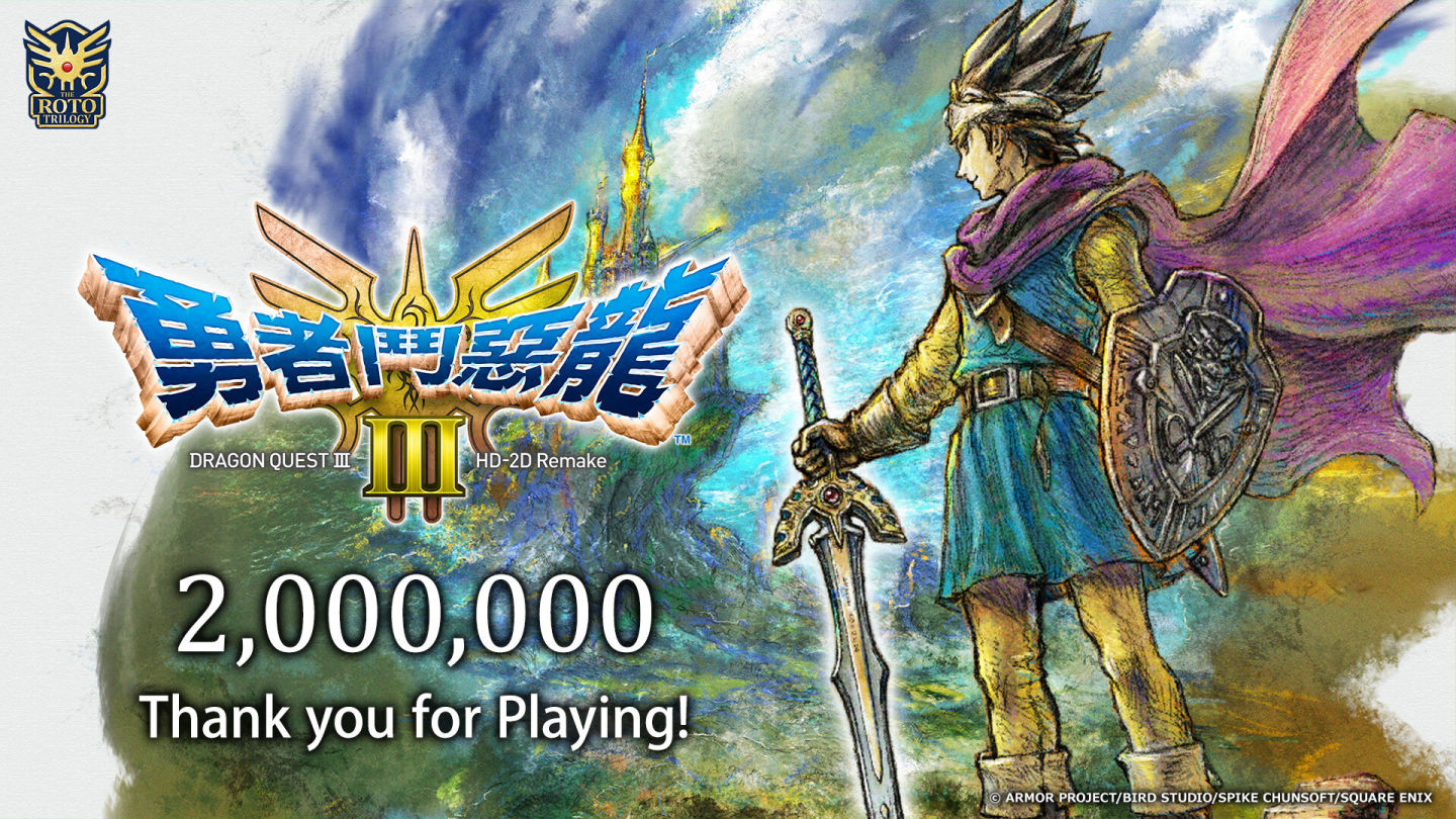 《勇者鬥惡龍 III HD-2D Remake》 全球銷量突破 200 萬，「羅德三部曲」續作 2025 年發售 | 遊戲基地 Gamebase