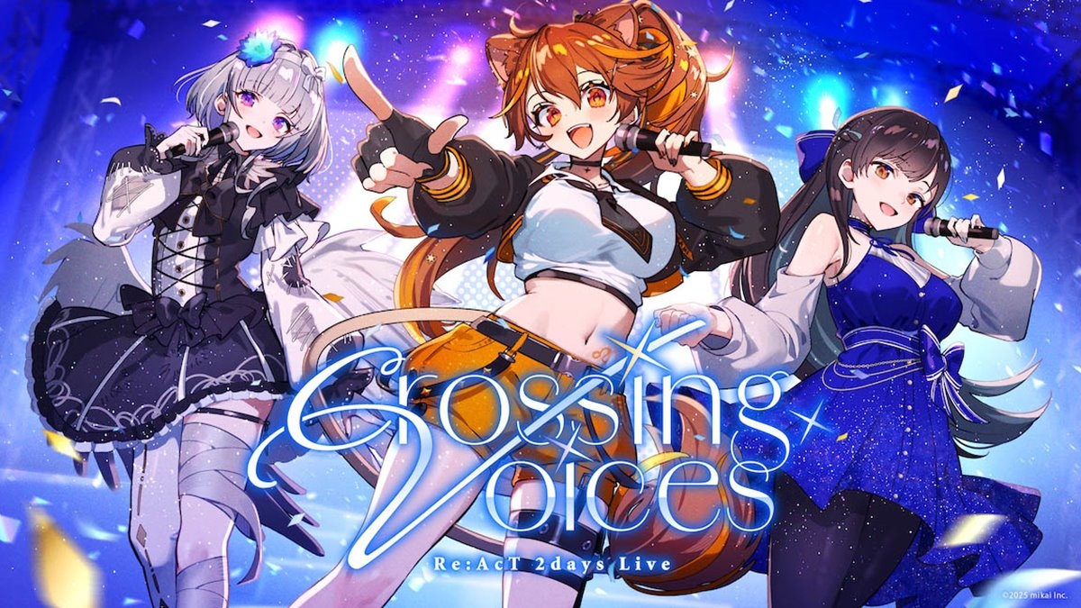 《Re:AcT 2days Live - Crossing Voices》Re:AcT三大人氣VTuber歌姬，10/4-10/5夢幻開唱 | 遊戲基地 Gamebase