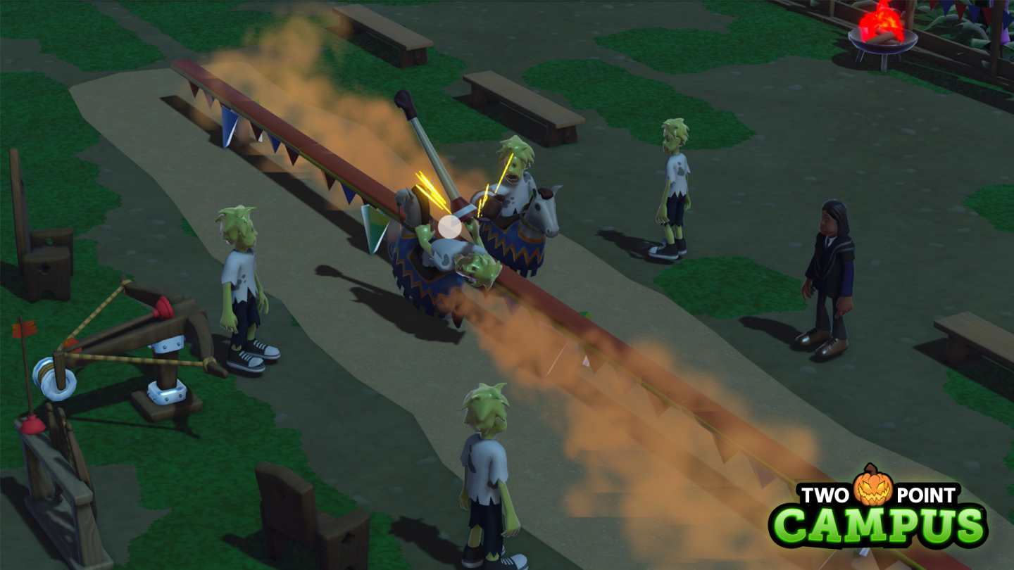 《Two Point Studios 雙點校園》在全新萬聖節更新中體驗完美的覓食場所！ | 遊戲基地 Gamebase