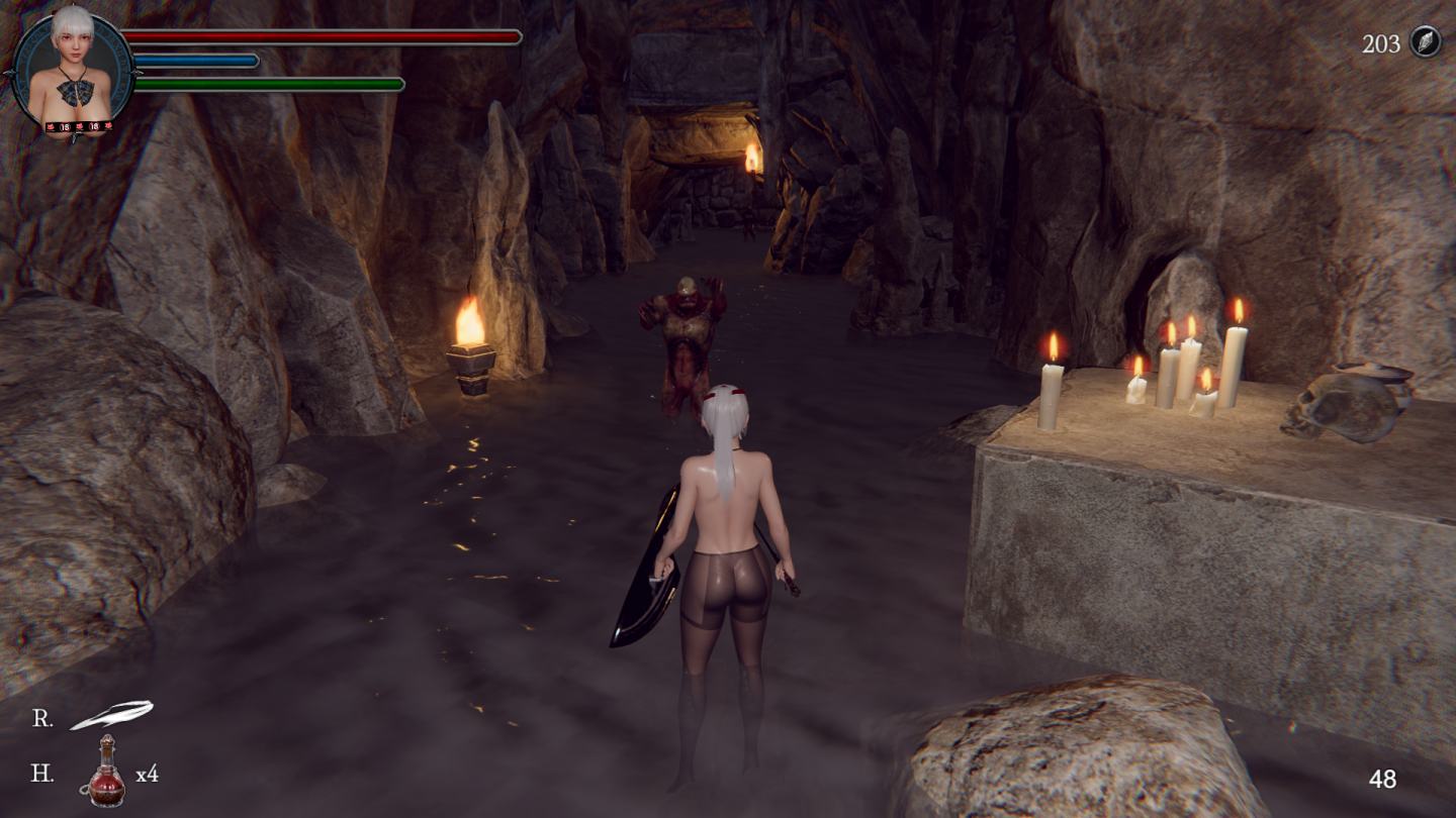 與波濤洶湧的高潔女騎士「洞窟」探險去！3D 小品黃油《地下城的女騎士》12/10 Steam 正式發售 | 遊戲基地 Gamebase