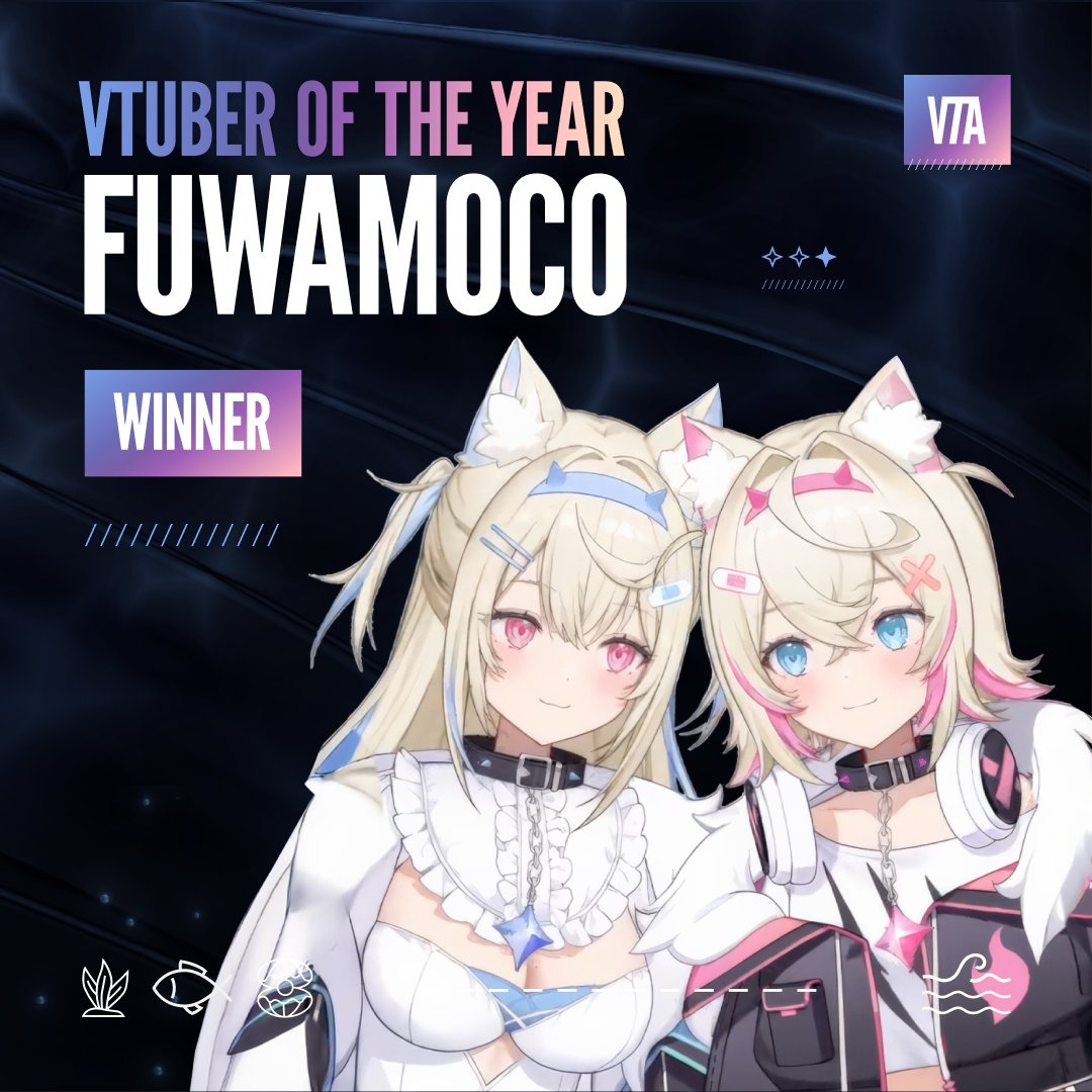 FUWAMOCO 獲 The VTuber Awards 2024 年度大獎殊榮，hololive 拿九項成最大贏家 | 遊戲基地 Gamebase